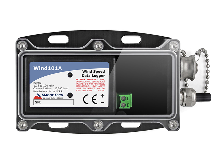 Hệ thống ghi dữ liệu tốc độ gió Wind Data Logging System model Wind101A hãng MadgeTech