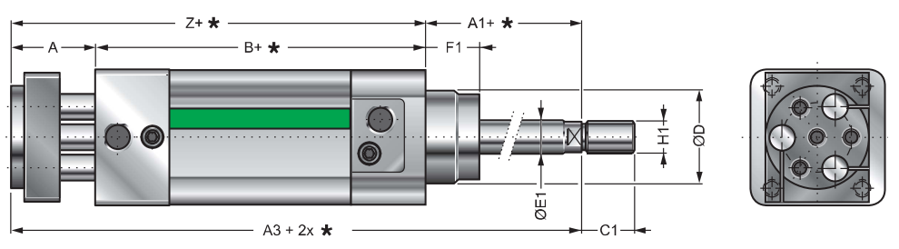Vesta Anti-Rotation Cylinders AW 6/8 Series