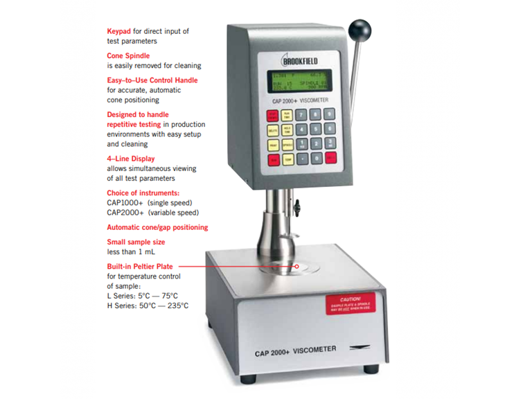 Máy đo độ nhớt Brookfield CAP2000+ | Congnghenangluc